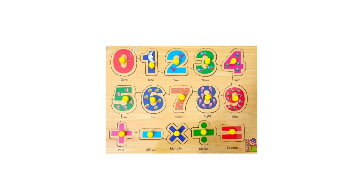 Generic Numbers with symbols | Wood | Educational Toys | 3+ Years ...