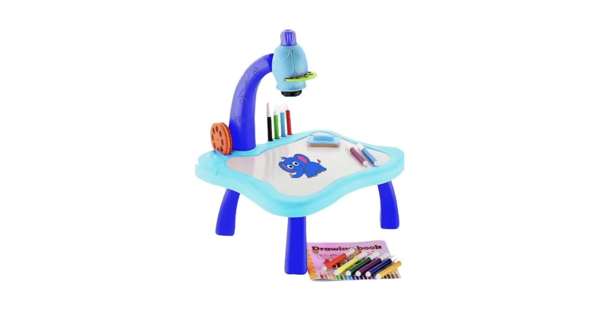 Generic Plastic Drawing Projector Table For Kids (Multicolor )-PID58789